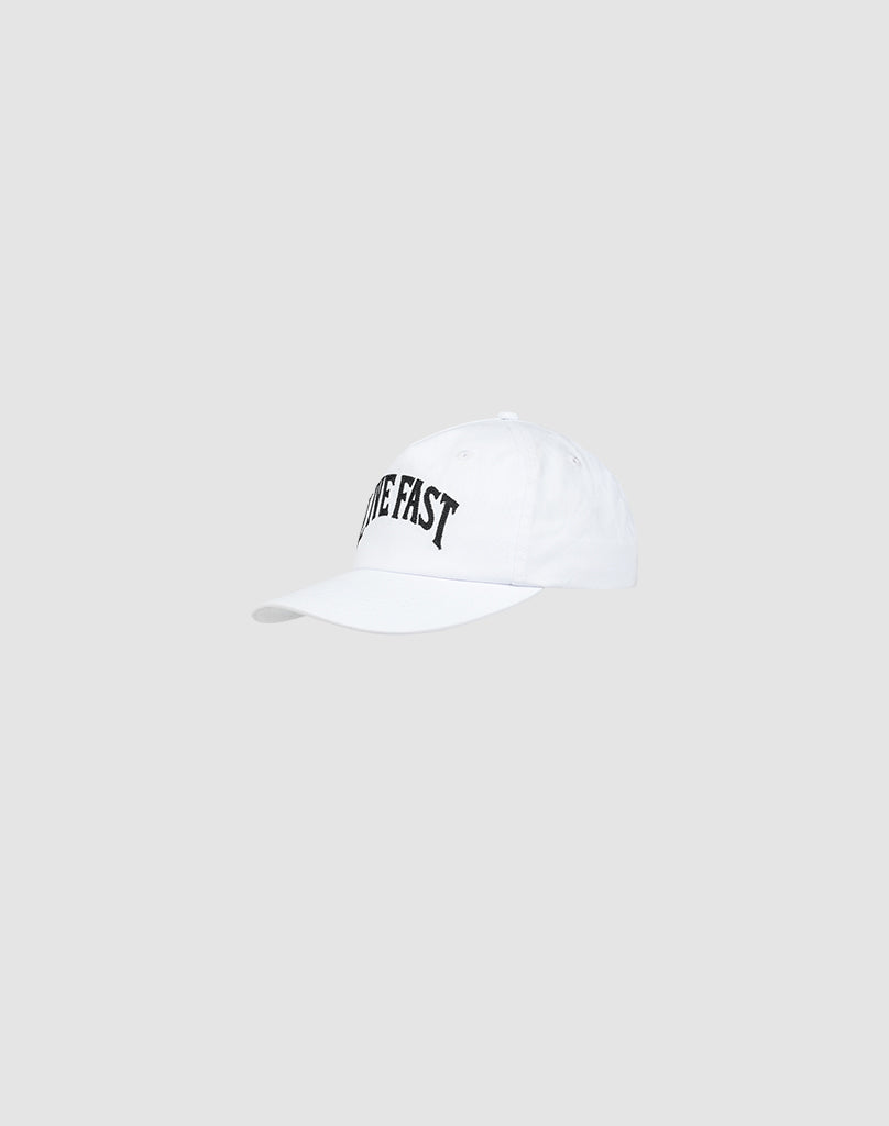 Live Fast Unstructured Cap White/Black – Buy online now – LFDY UK Limited